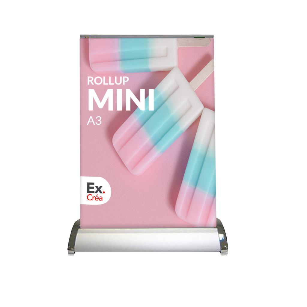 Achetez votre MINI ROLLUP A3 - EXPOCREATIVE